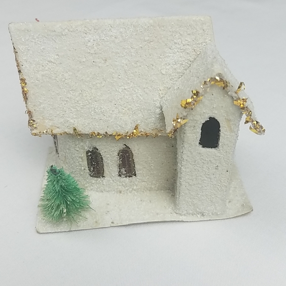 Vintage | Holiday | Vintage Putz House Cardboard Church | Poshmark